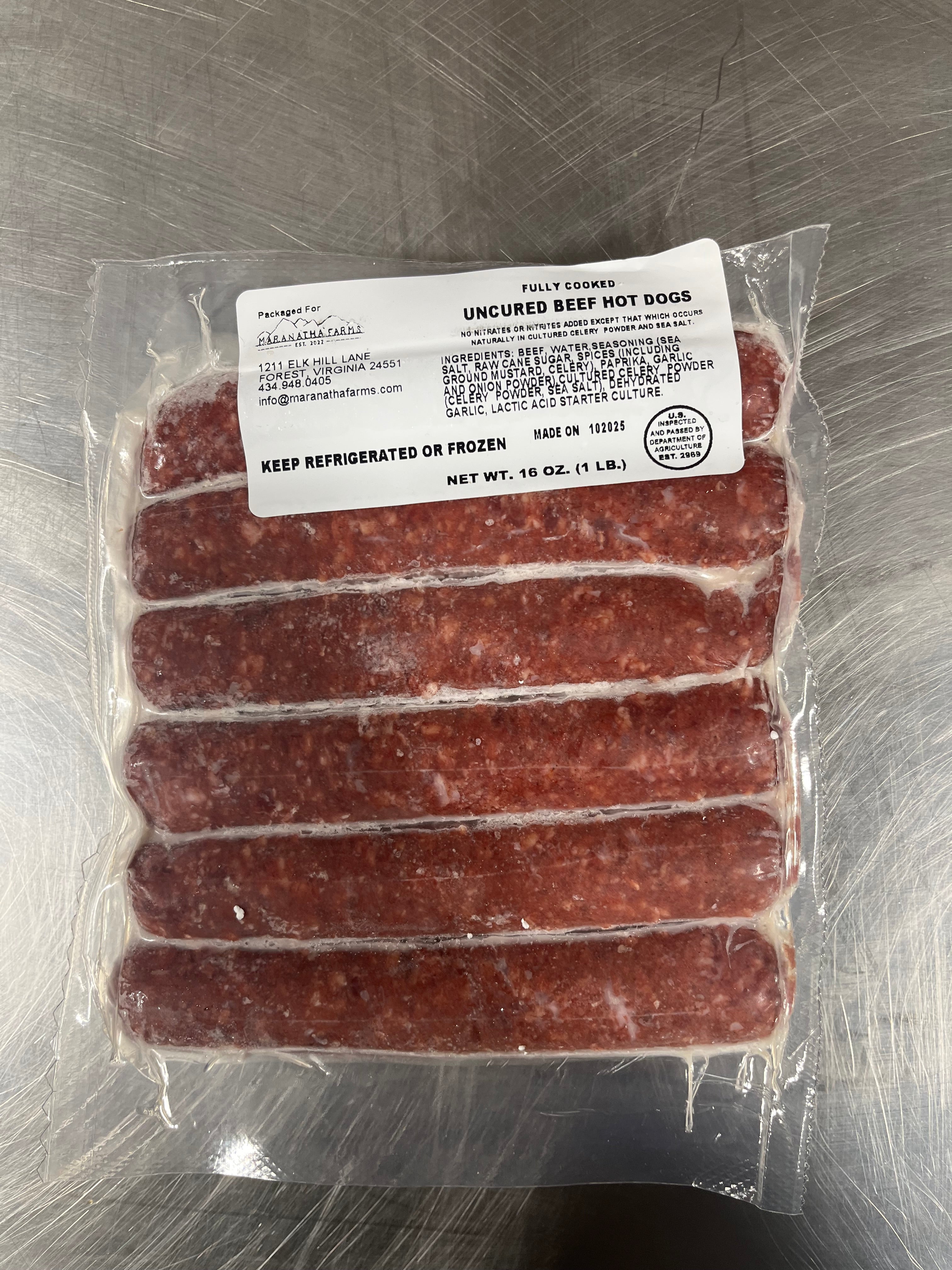 All-Beef Wagyu Hot Dogs • 6-Pack – Maranatha Farms